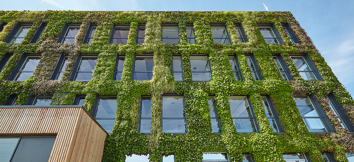 Façade greening of the ENNI administration building with CROSSFIX ...